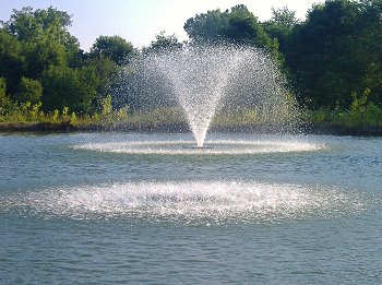 Vortex display aerators for ponds and lakes by The Fountain Guys.